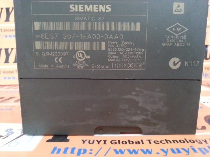 SIEMENS SIMATIC S7 6ES7 307-1EA00-0AA0 POWER SUPPLY