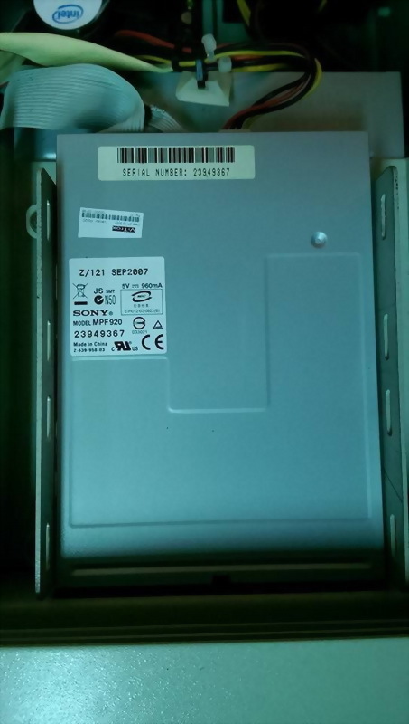 SONY MPF920 1.44MB INTERNAL 3.5" FLOPPY DISK DRIVE