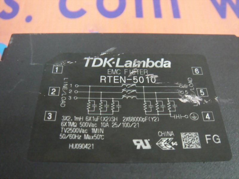 TDK-LAMBDA EMC FILTER RTEN-5010