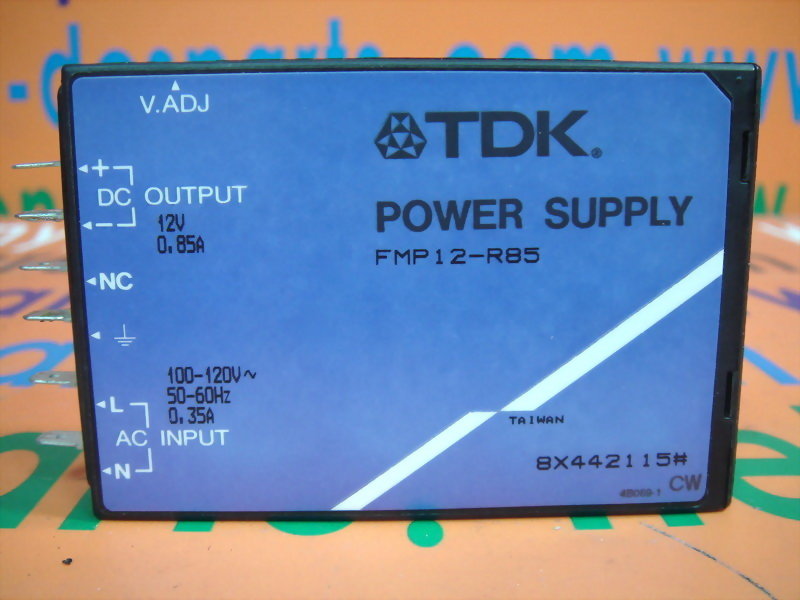 TDK POWER SUPPLY FMP12-R85 AC INPUT 100-120V 50-60HZ