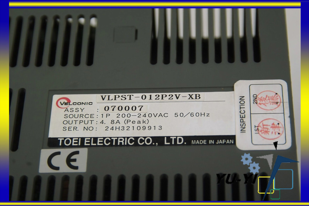 TOEI VELCONIC VLPST-012P2V-XB SERVO DRIVE