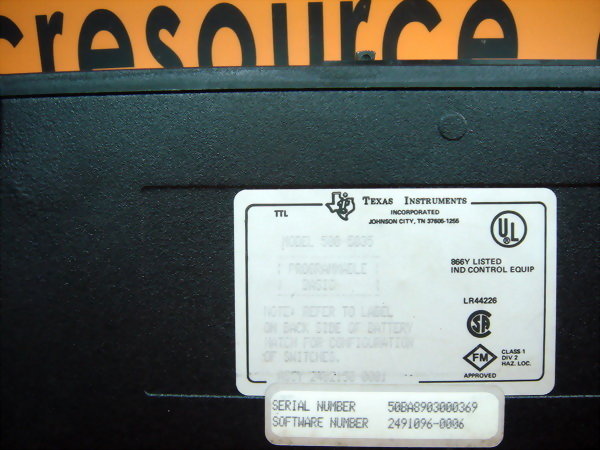 TEXAS INSTRUMENTS / SIEMENS PLC TI 500-5035 PROGRAMMABLE BASIC