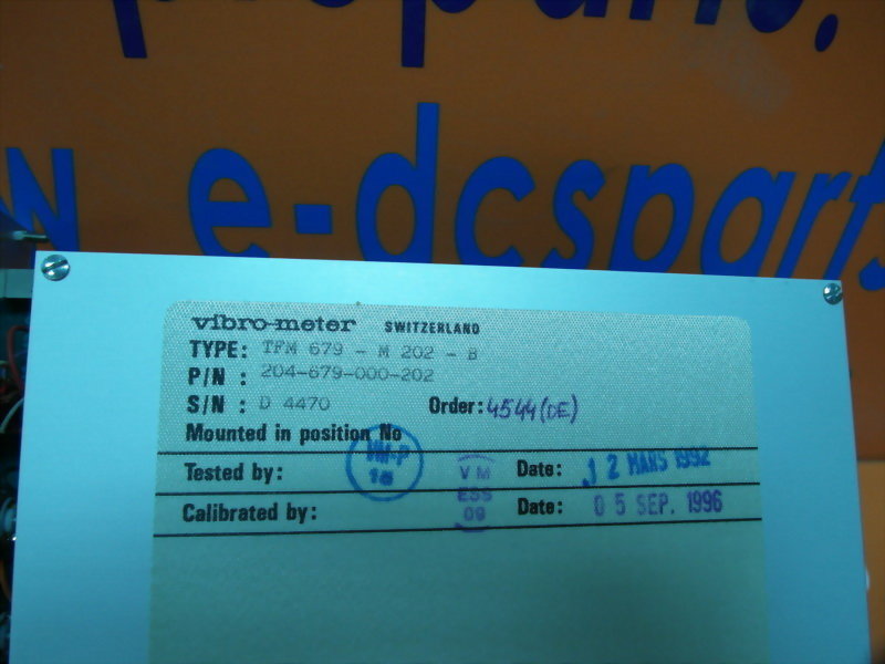 VIBRO-METER TFM679-204-M202-B TRACKING FILTER (NEW)