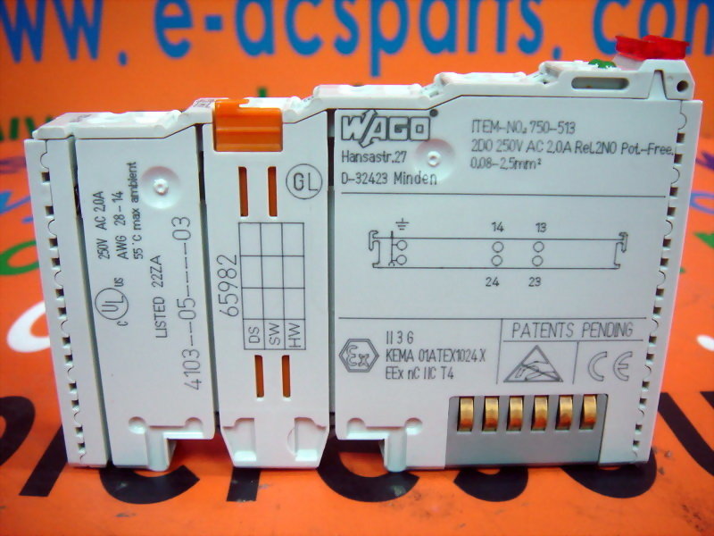 WAGO 2-CHANNEL AC/DC OUTPUT MODULE 750-513