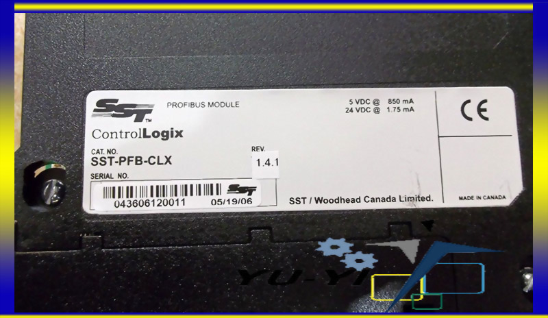 WOODHEAD SST CONTROL LOGIX SST-PFB-CLX PROFIBUS SCANNER MODULE
