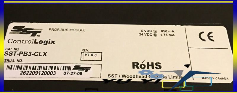 WOODHEAD SST SST-PFB-CLX PROFIBUS DP REMOTE IO SCANNER MODULE ALLEN BRADLEY