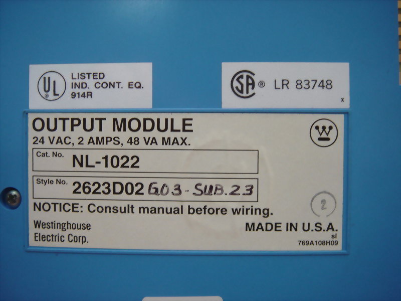 Westinghouse DCS WDPF NL-1022