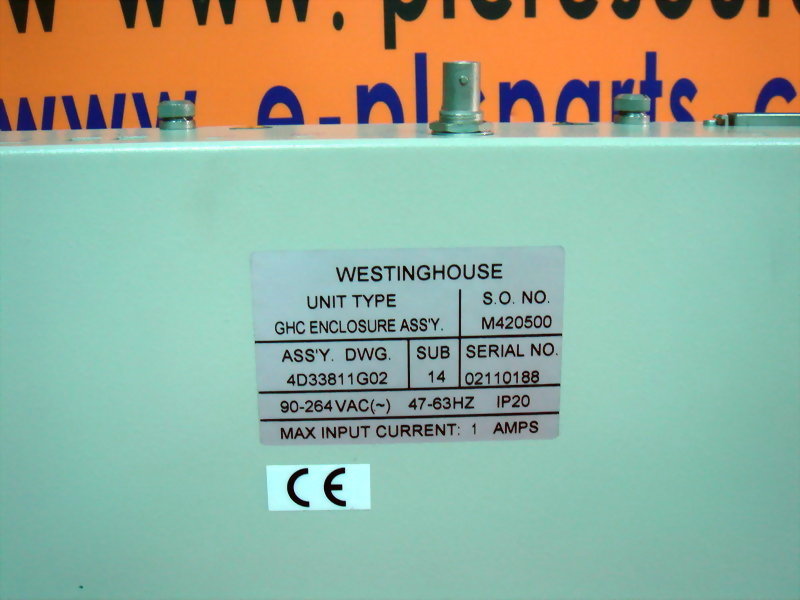 WESTINGHOUSE DCS WDPF WESTATION DT CONTRLLER 4D33811G02 GHC ENCLOSURE