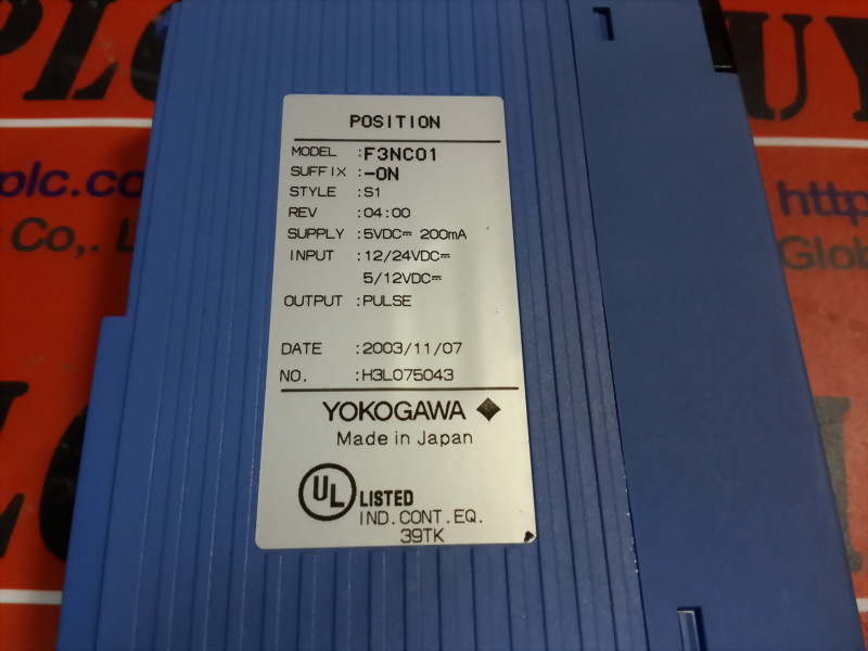 YOKOGAWA，F3NC01-0N，POSITION