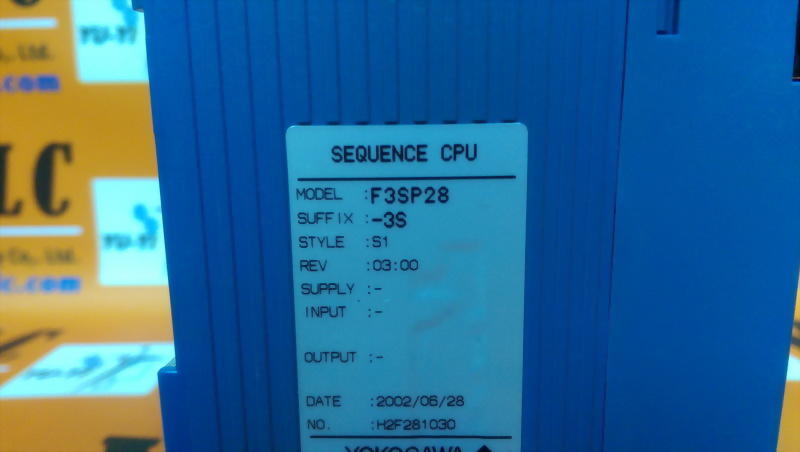 YOKOGAWA F3SP28-3S SEQUENCE CPU MODULE