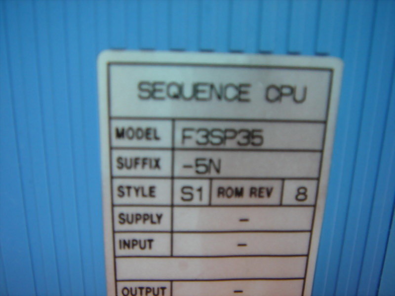 YOKOGAWA F3SP35-5N SEQUENCE CPU
