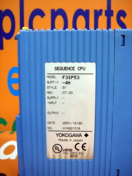 YOKOGAWA PLC F3SP53-4H SEQUENCE CPU
