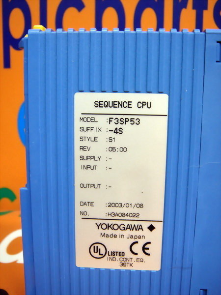 YOKOGAWA PLC F3SP53-4S SEQUENCE CPU