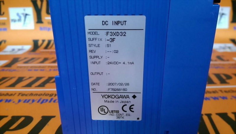 YOKOGAWA，PLC，F3XD32-3F / XD32-3F，DC，INPUT，MODULE