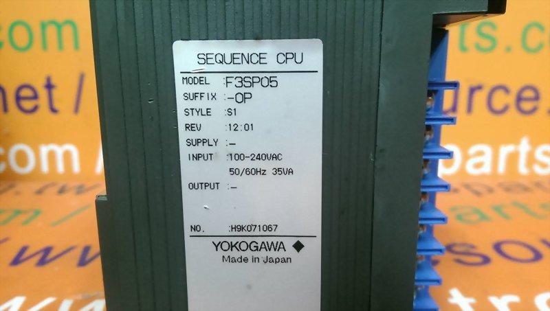 YOKOGAWA，SEQUENCE，CPU，F3SP05-0P
