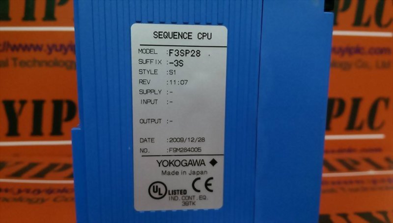 YOKOGAWA，SEQUENCE，CPU，F3SP28-3S