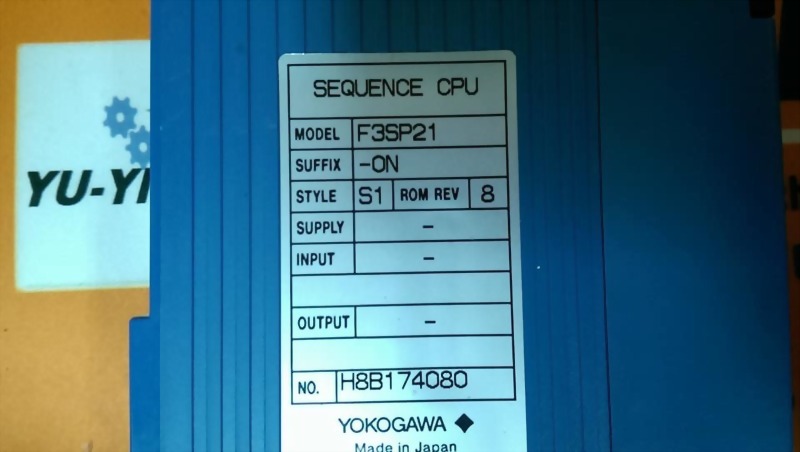 YOKOGAWA，SP21-0N，F3SP21-0N，SEQUENCE，CPU，MODULE