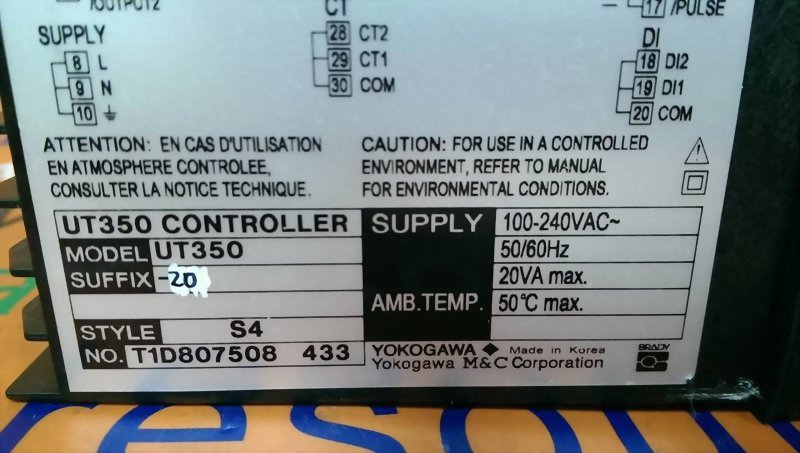 YOKOGAWA，UT350-20，UT350E，UT350，CONTROLLER，S4