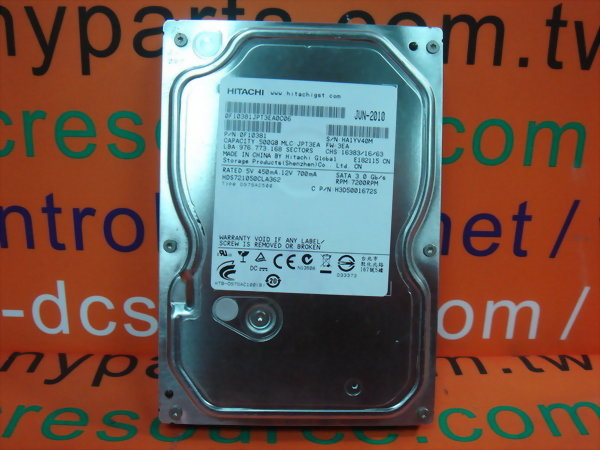 HITACHI HDT725025VLAT80 PN:0F10381 500GB SATA