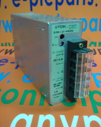 TDK POWER SUPPLY EAK 12-4R2 AC INPUT 100/115V 50/60HZ