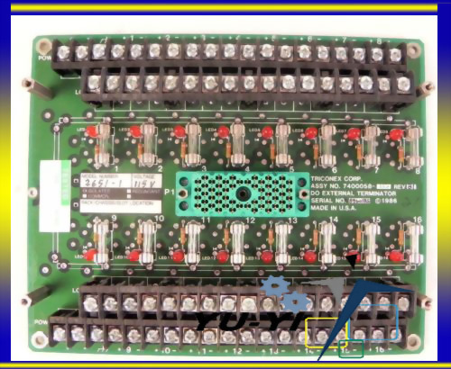 TRICONEX TERMINAL BOARD FOR 2551 7400058-110