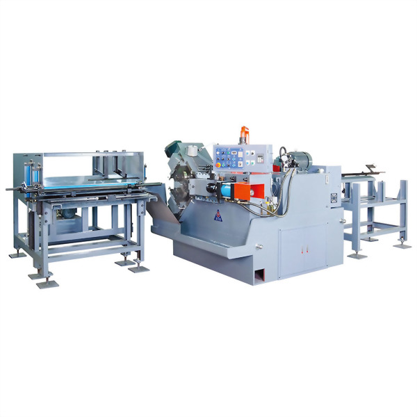 Thread-Rolling Scaffolding Tubes Automatic Feeders. Machine
