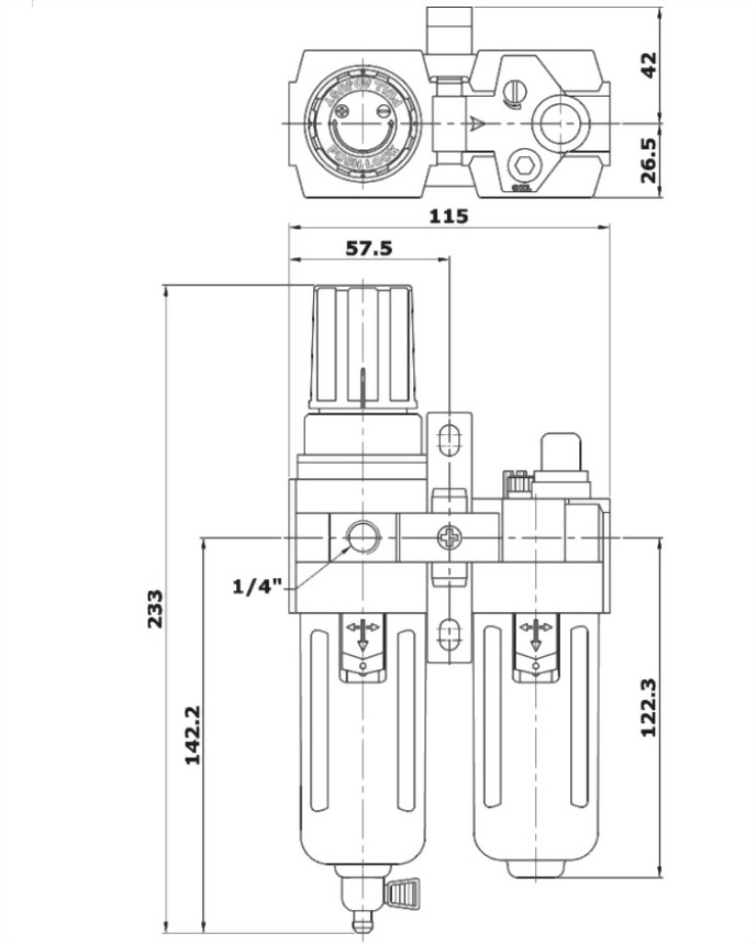 MODULAR FRL (F/R+L) COMBO