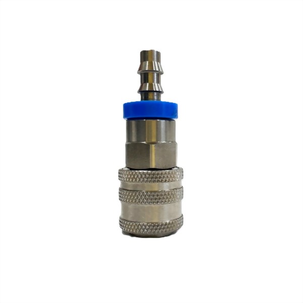 Universal Quick Disconnects Coupling (Blue)-Hose Barb end