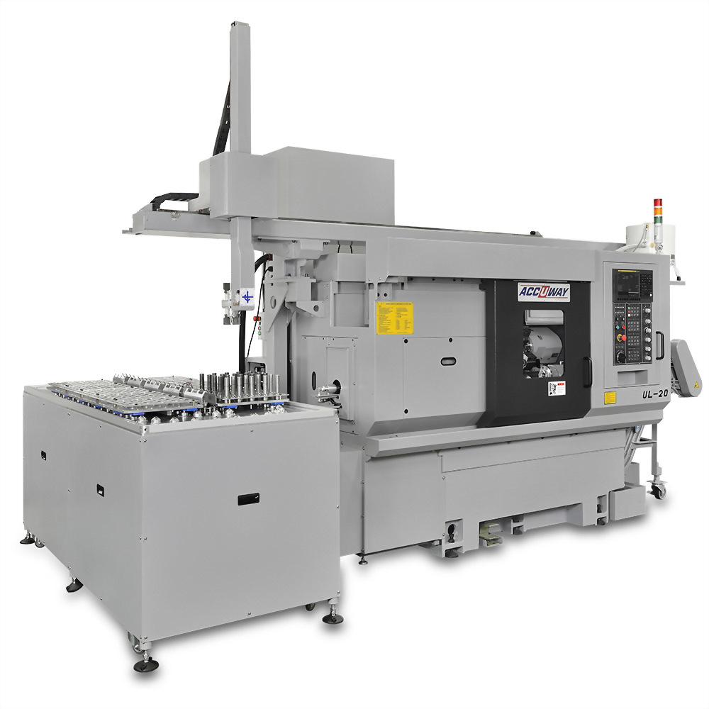 Multi-pallet customized workpiece template rotary work stocker