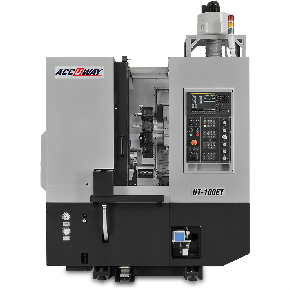 Compact CNC Lathe for Automatic Machining with Y-axis functionality