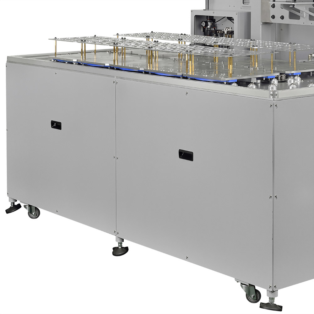 Multi-pallet customized workpiece template rotary work stocker