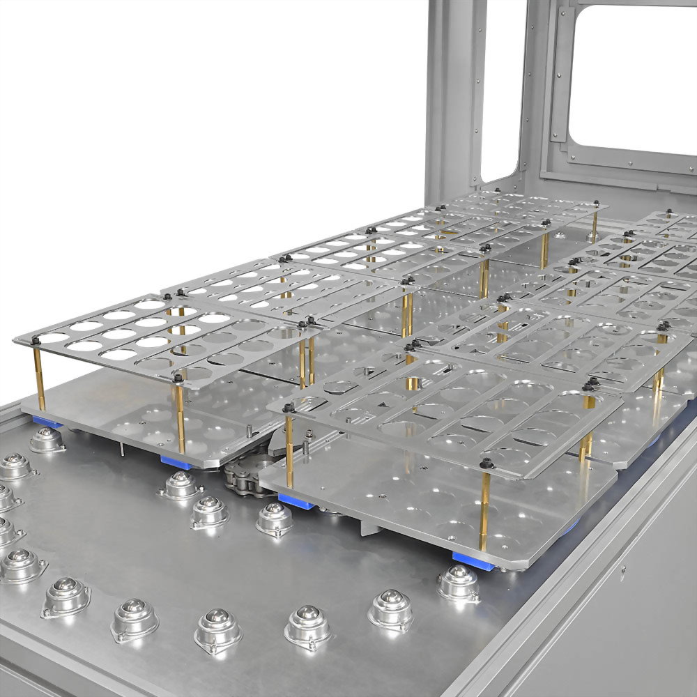Multi-pallet customized workpiece template rotary work stocker