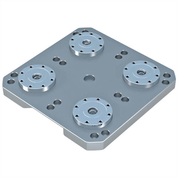 Base Plate With Zero-Point Chuck × 4 in a Sets
