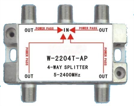 5~2400MHz SMATV 4-WAY SPLITTER - APM Wireless Antennas