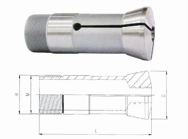 Collet for Bench Lathe / Push Type CNC Collet / Pull Type Collet / HEX ...
