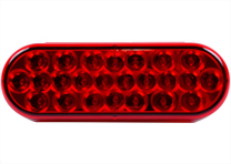 LED 6" Oval Sealed Strobe Light - 24 Diodes