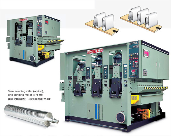 Taiwan plywood 3 Heads Sander manufacturer, Roller Feeding supplier ...