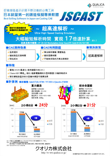 鑄造模流分析軟體JSCAST