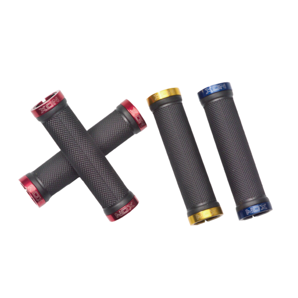 Double Lock-on Grip | Kraton Rubber & Alloy Clamp | 130mm | Secure Fit
