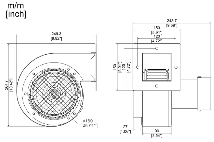 Industrial Air Blower: AD150AV - Air Deviser