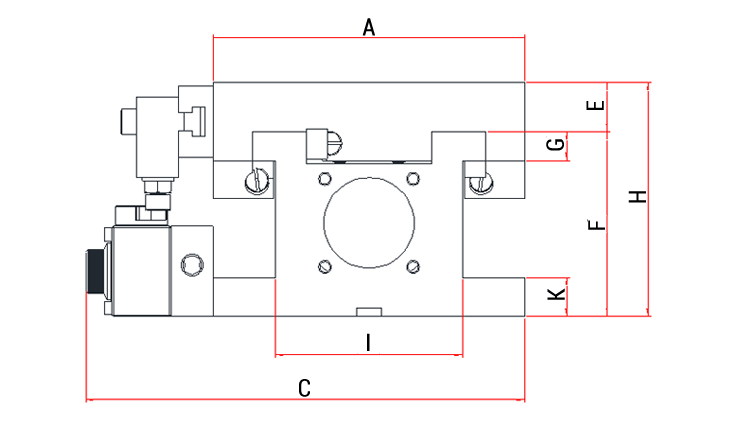 油壓滑台（附油缸與流量閥）-HF