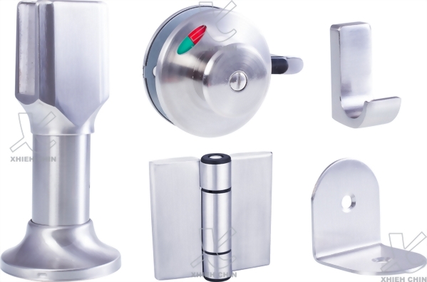 304Stainless Steel Toilet Partition Hardware Set Stainless steel ...