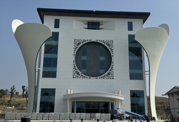 Building Art Installation – Steel Petals