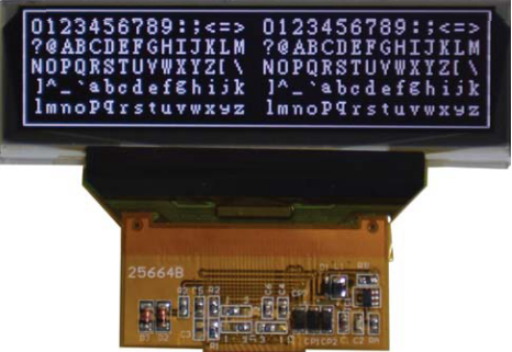 256x64 OLED Graphic Display