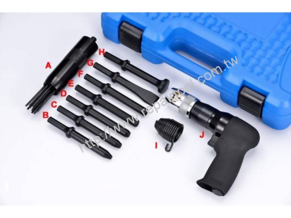 10 PCS IMPACT AIR HAMMER SET WITH HIGH