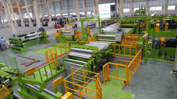 Slitting machine line with Double slitter / quick exchangeable
