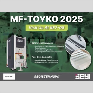 探索金属双极板冲压应用 协易将在日本MF-Tokyo2025展出高刚性、高精度伺服冲床