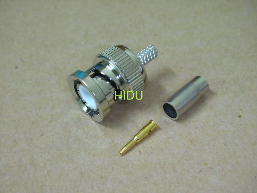 BNC male crimp