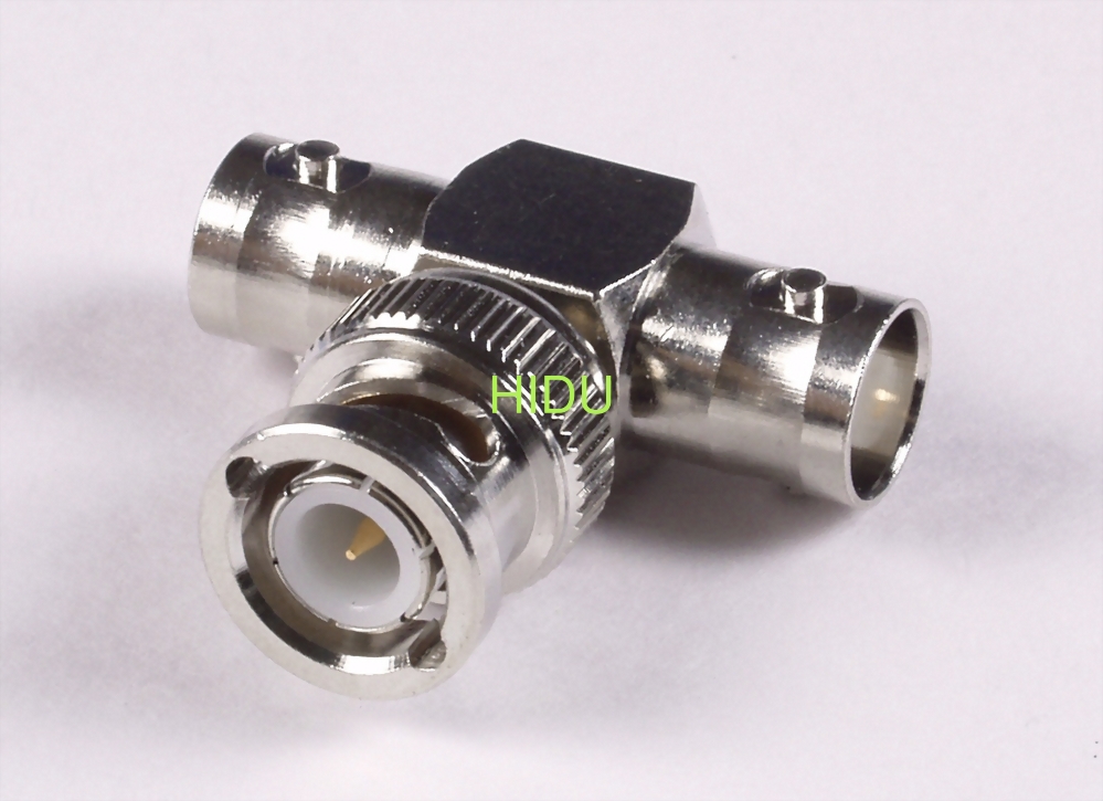 BNC male- double BNC female T-type