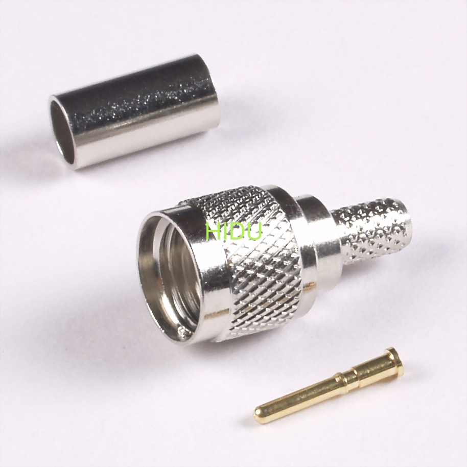 Mini UHF male crimp